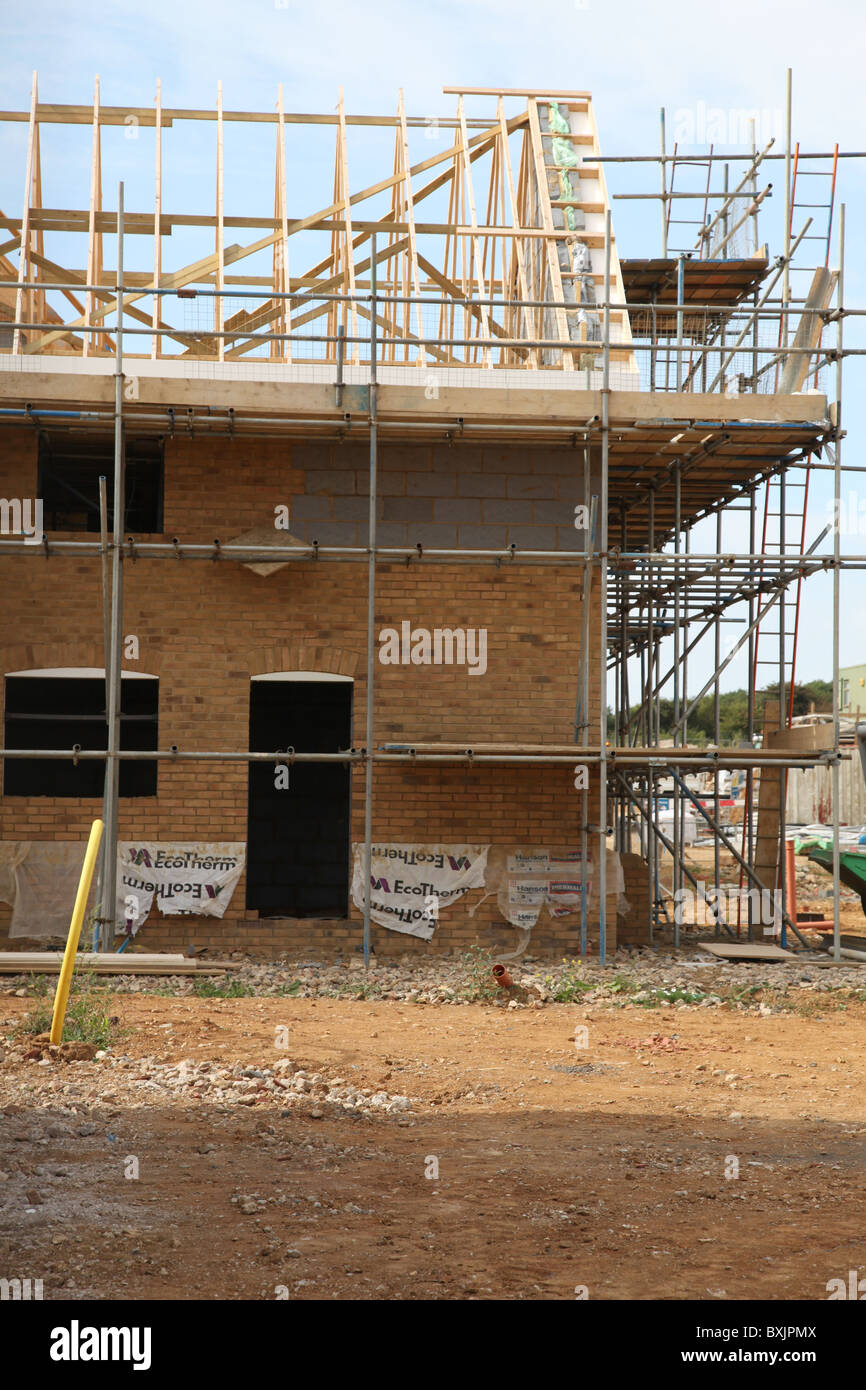 New house building and construction - UK Stock Photo - Alamy