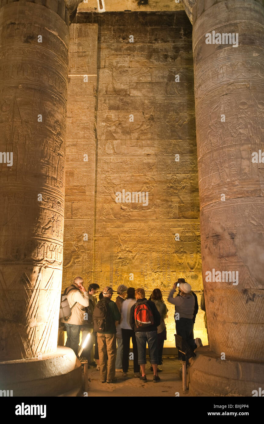 Edfu, Egypt. The Temple of Horus at Edfu Stock Photo - Alamy