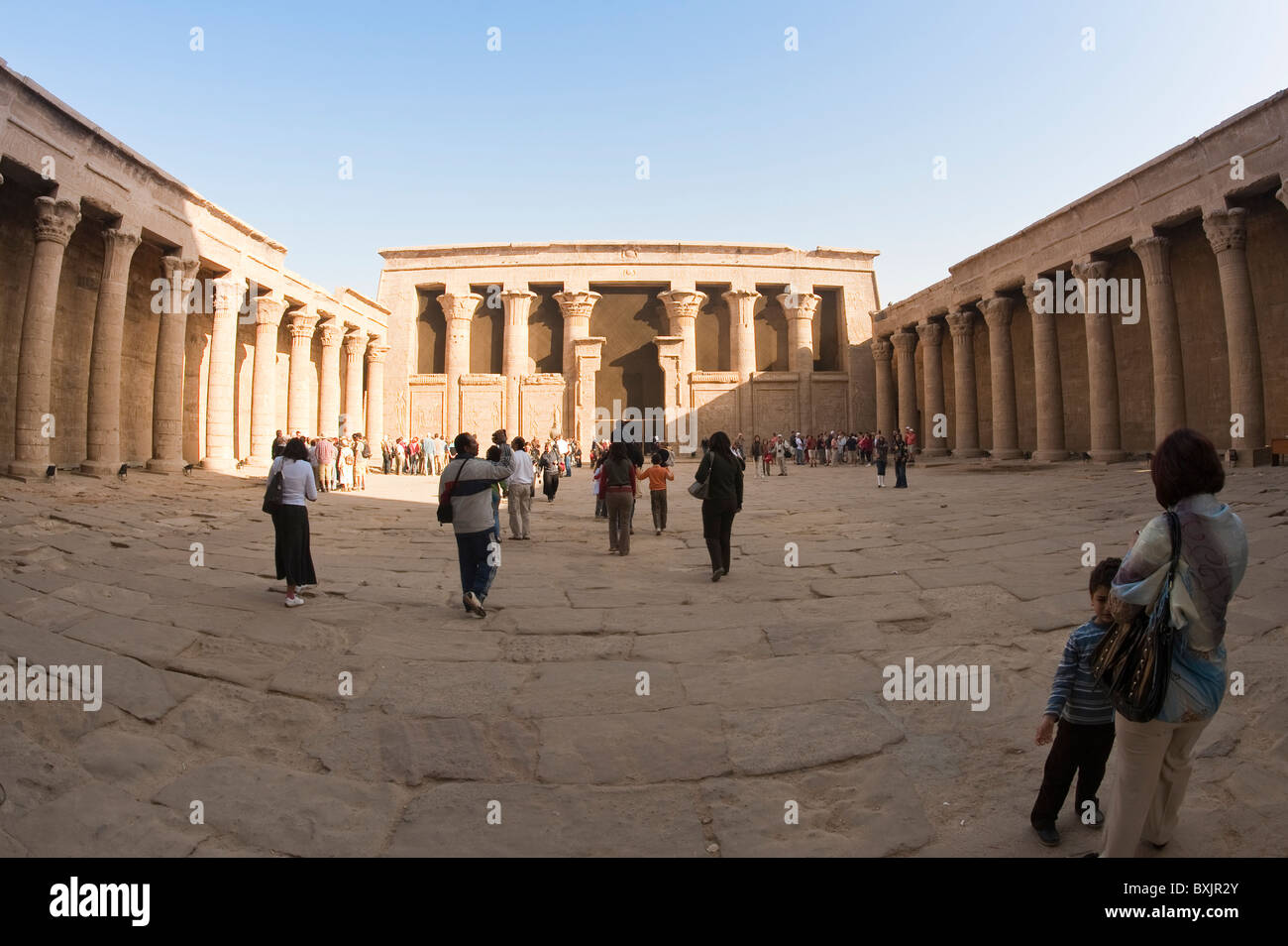 Edfu, Egypt. The Temple of Horus at Edfu Stock Photo - Alamy