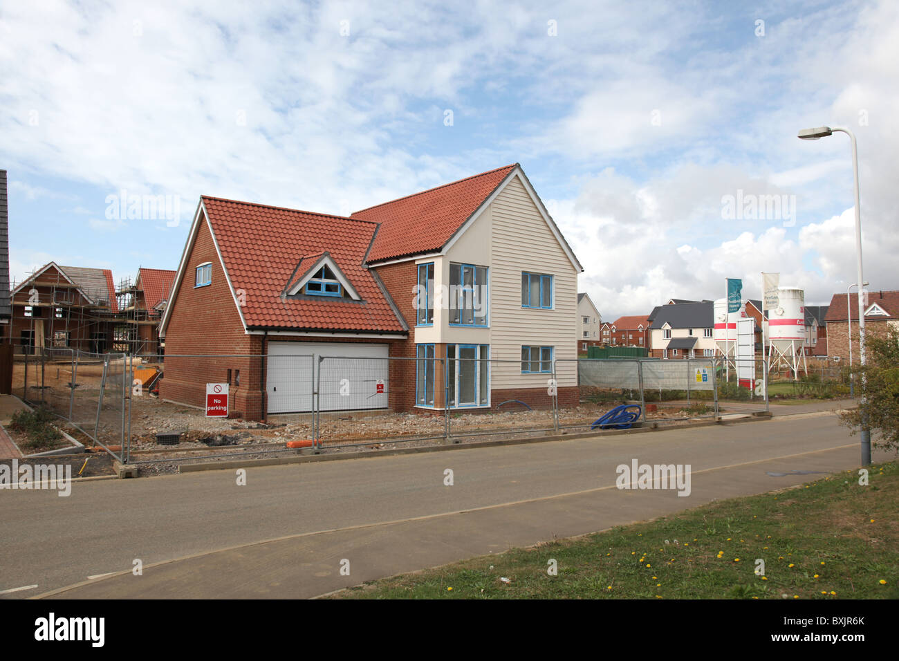 New house construction and building - UK Stock Photo - Alamy