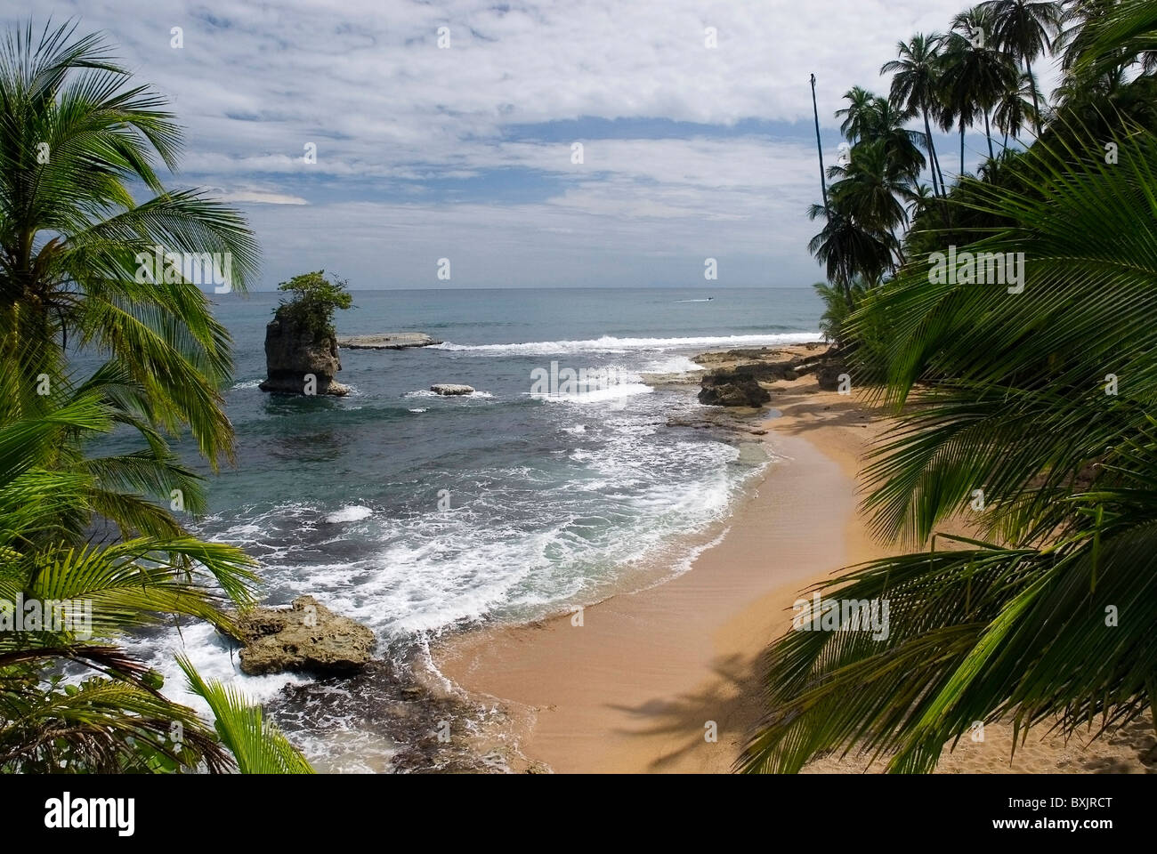 Manzanillo beach in Costa Rican Caribe Stock Photo - Alamy
