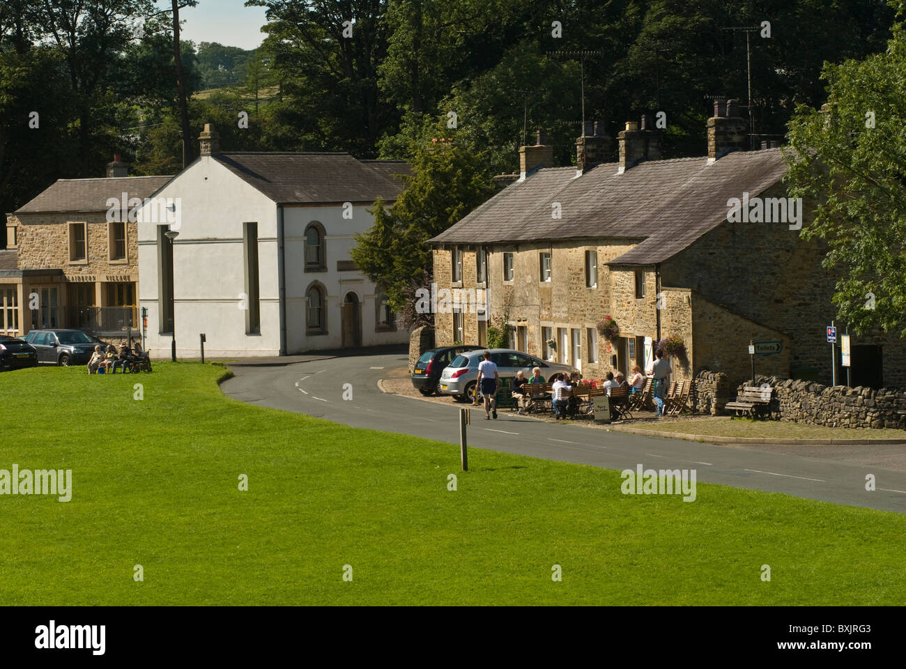 The Village Green, Slaidburn, Lancashire, UK Stock Photo - Alamy