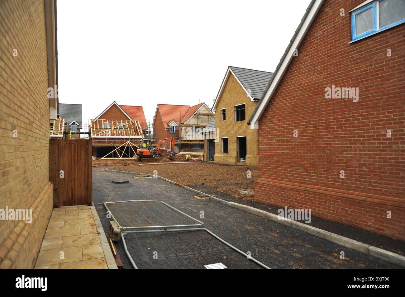 New house construction - UK Stock Photo - Alamy