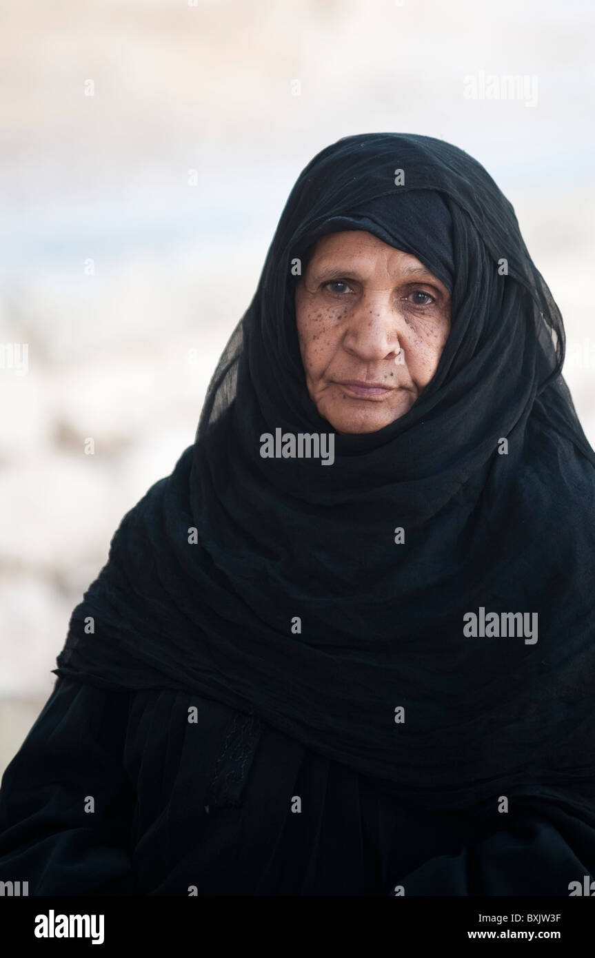 Egypt, Luxor. Elderly women in hijab, Valley of The Kings Luxor Stock ...