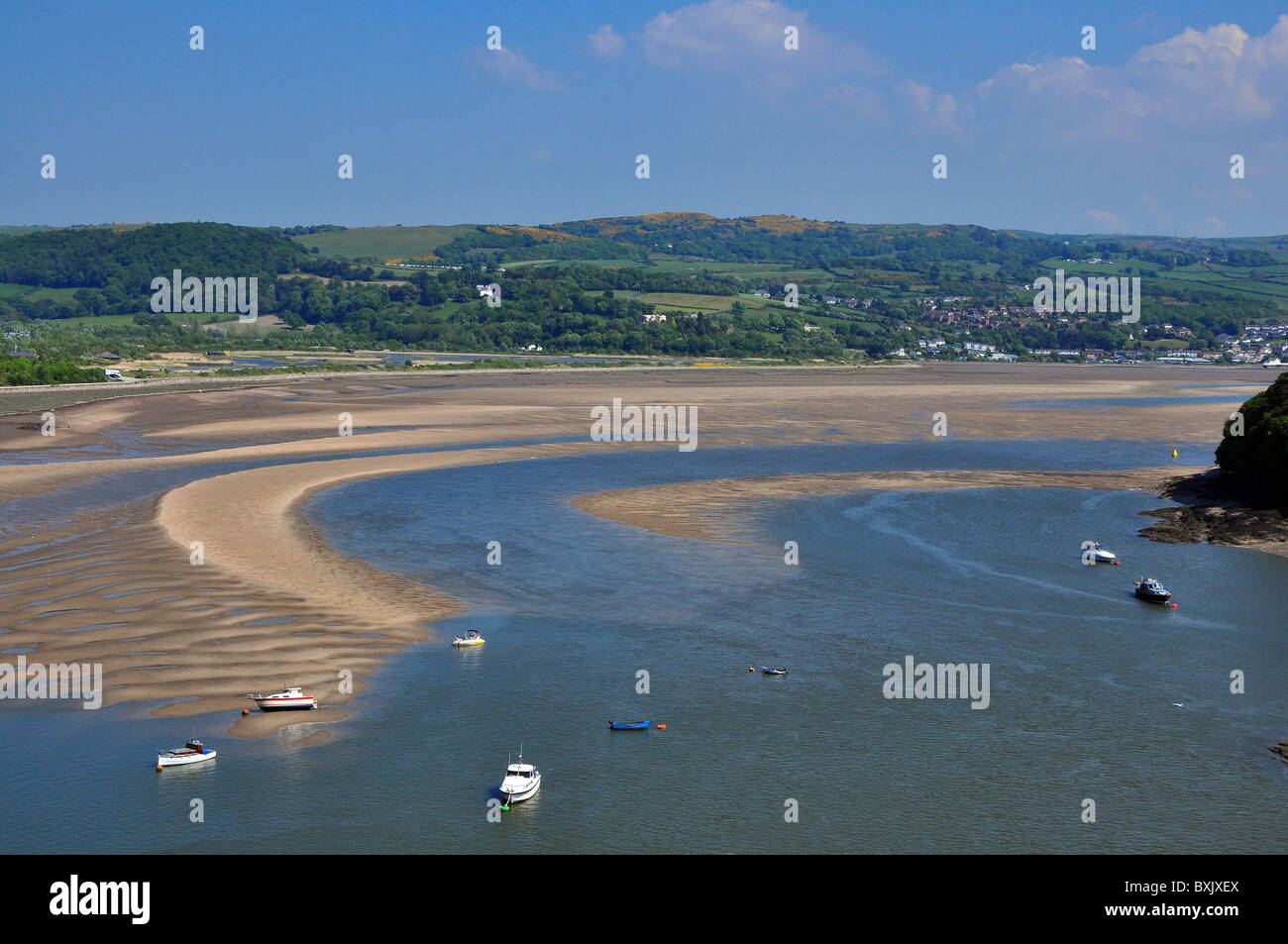 Conwy harbour panorama hi-res stock photography and images - Alamy