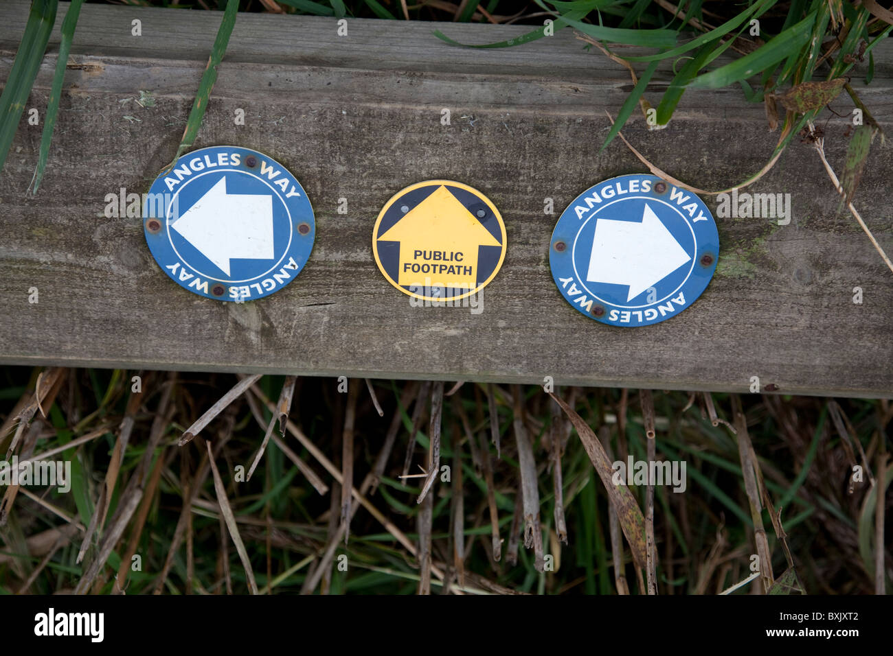 Foot Path Sign River Waveney Stock Photo - Alamy