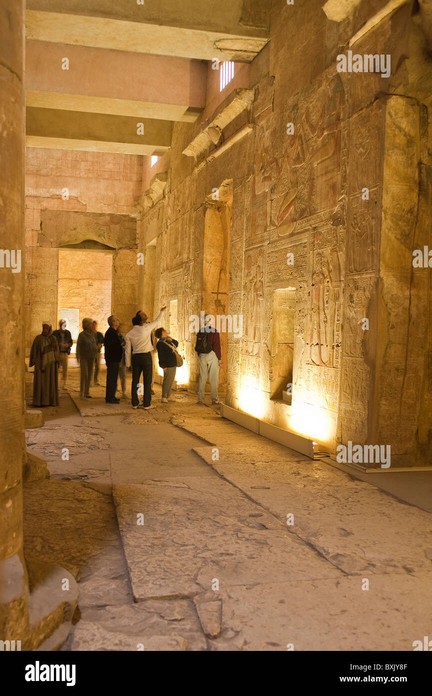 Egypt. Temple of Osiris (Temple of Seti I), Abydos Stock Photo - Alamy