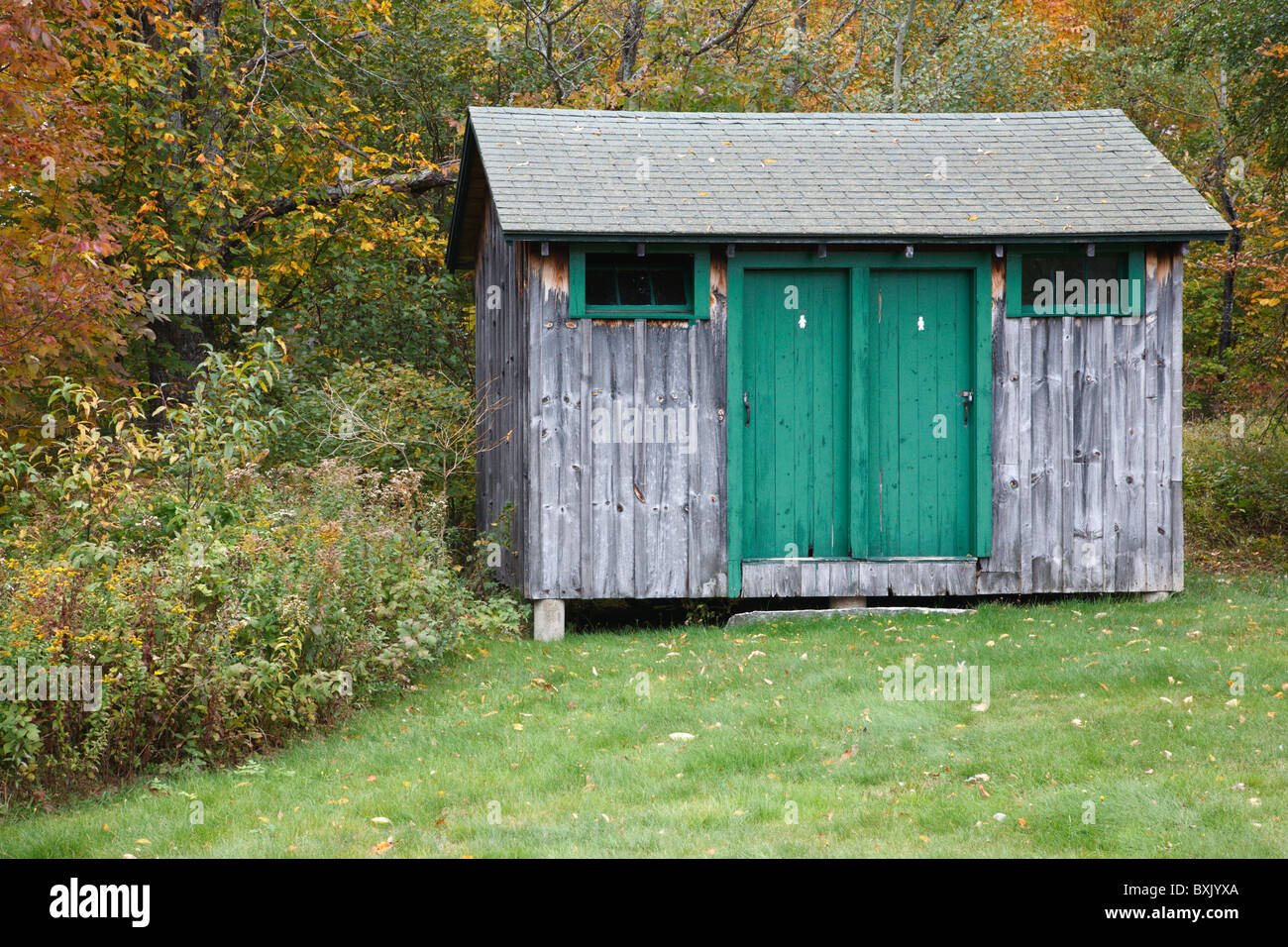 Outhouse at Ravine House Pool Recreation Area in Randolph, New ...