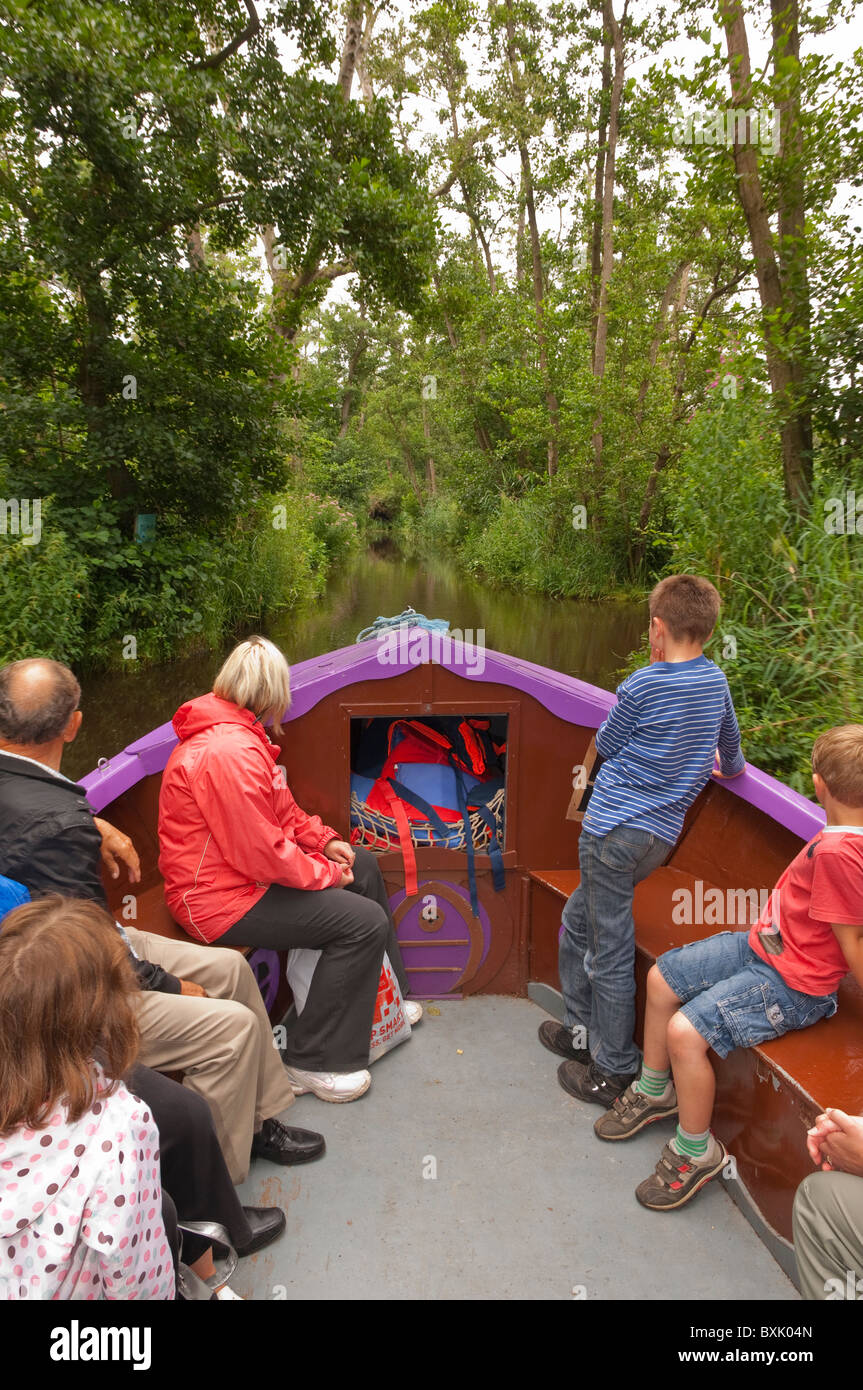 Visitors on the boat at Bewilderwood adventure park in Hoveton ...