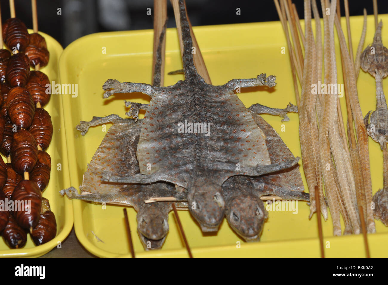 Food Market, Scorpion, Starfish, Bat, Beijing, China Stock Photo - Alamy