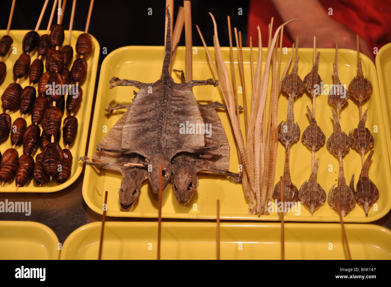 Food Market, Scorpion, Starfish, Bat, Beijing, China Stock Photo - Alamy