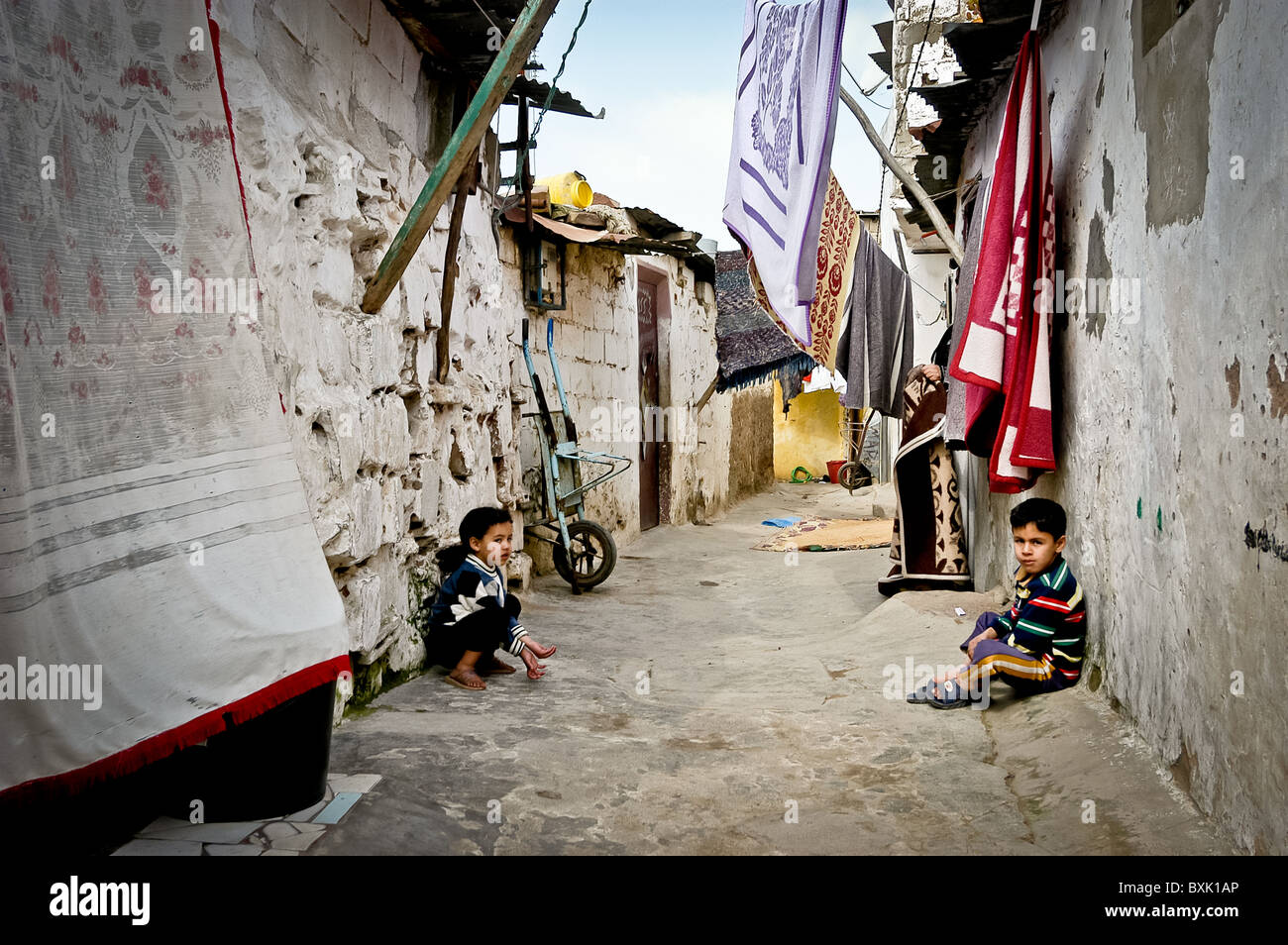 Children in Douar Secouila slum Casablanca, Morocco Stock Photo - Alamy