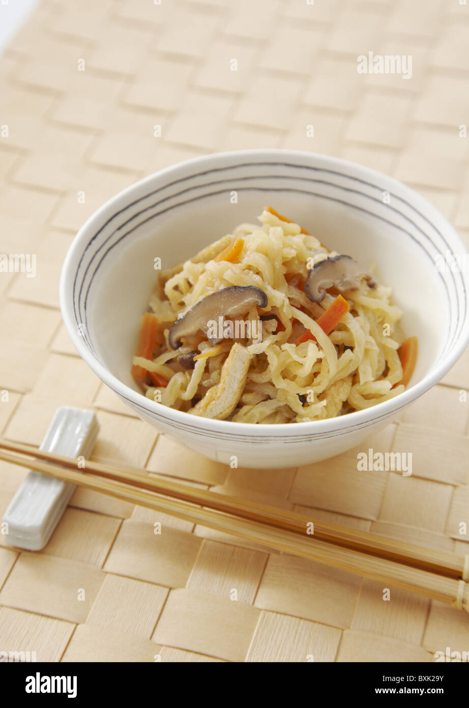 Shredded and dried daikon radish simmered in soy sauce Stock Photo - Alamy