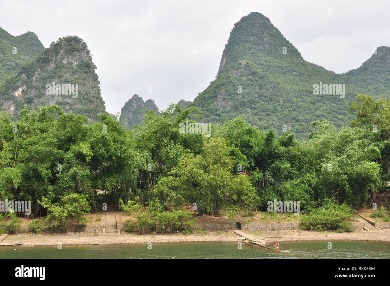 Li River, Limestone Peaks, Guilin area, Southern China Stock Photo - Alamy