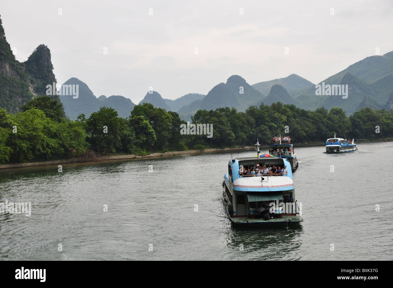 Li River, Limestone Peaks, Guilin area, Southern China Stock Photo - Alamy