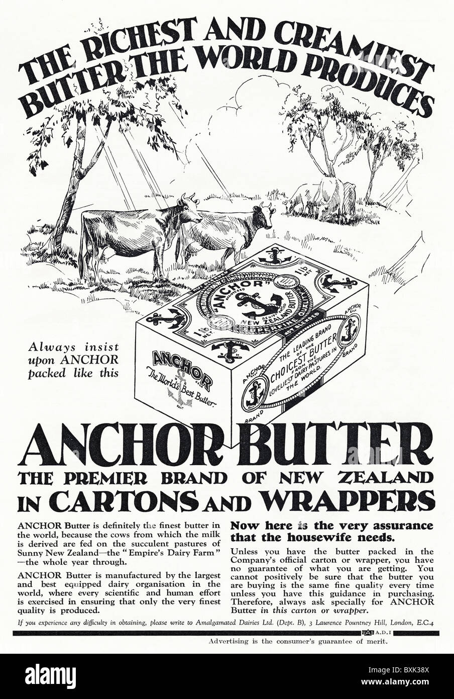 Butter advert hi-res stock photography and images - Alamy