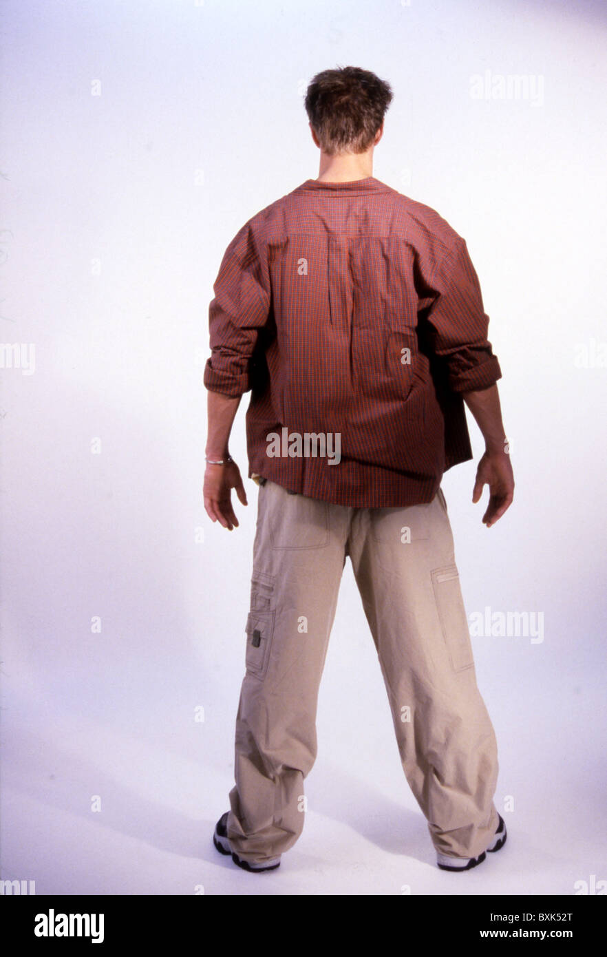 a young blond man from behind Stock Photo - Alamy