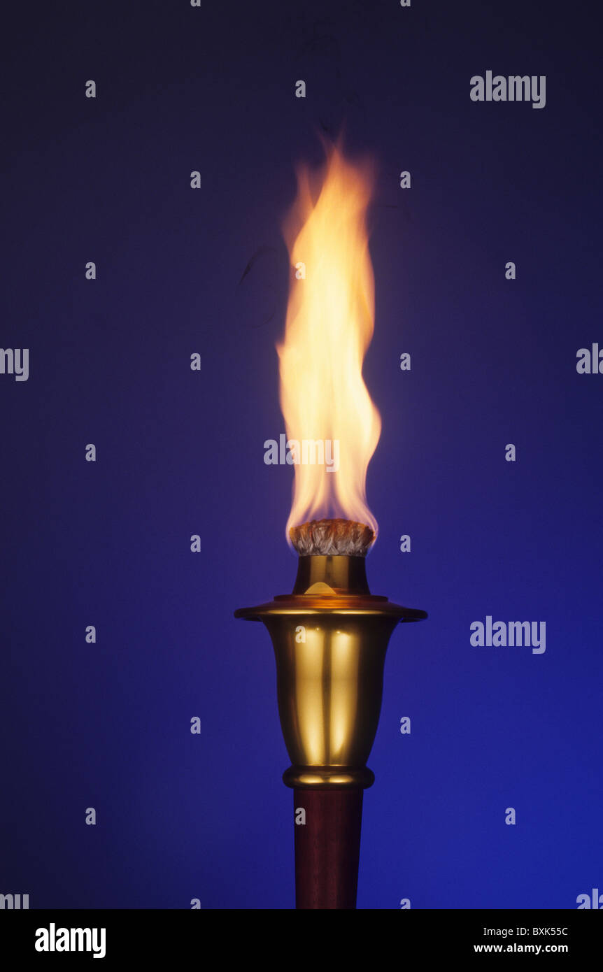 Ceremonial Olympic style torch Stock Photo - Alamy
