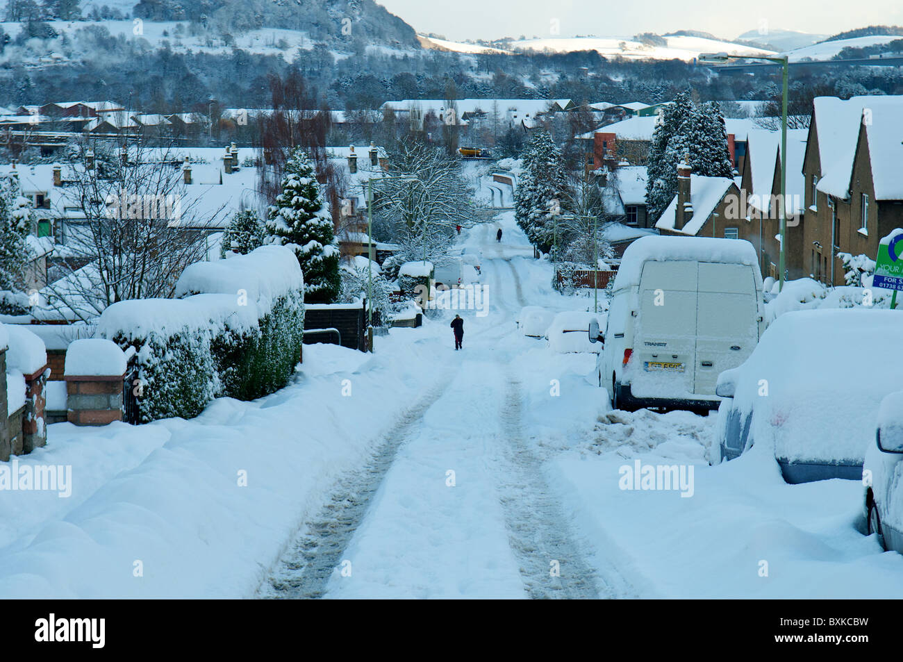 Thick snow falls over Perth Stock Photo - Alamy