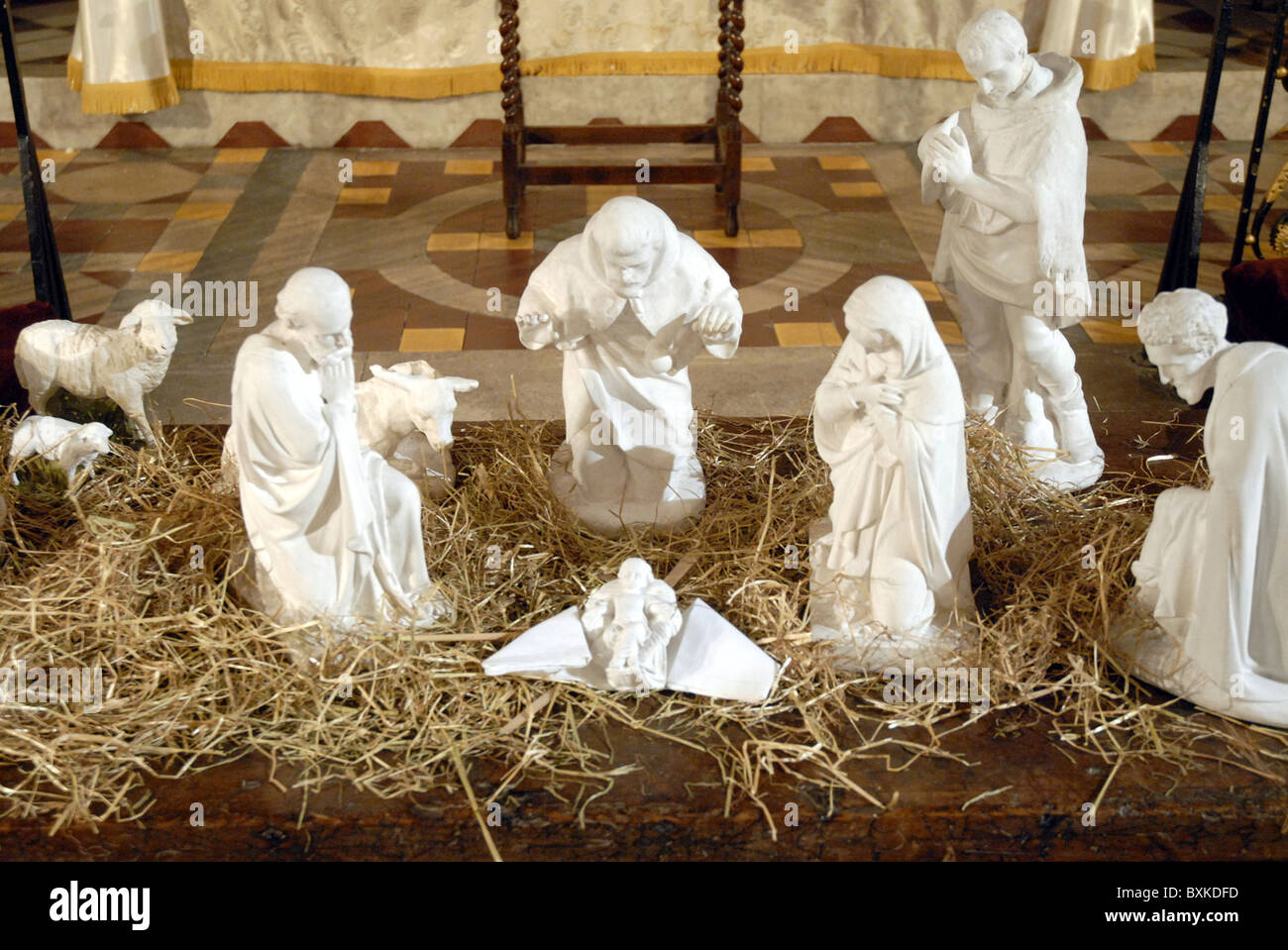 Nativity Display at Christmas In St Paul's Church Covent Garden London ...