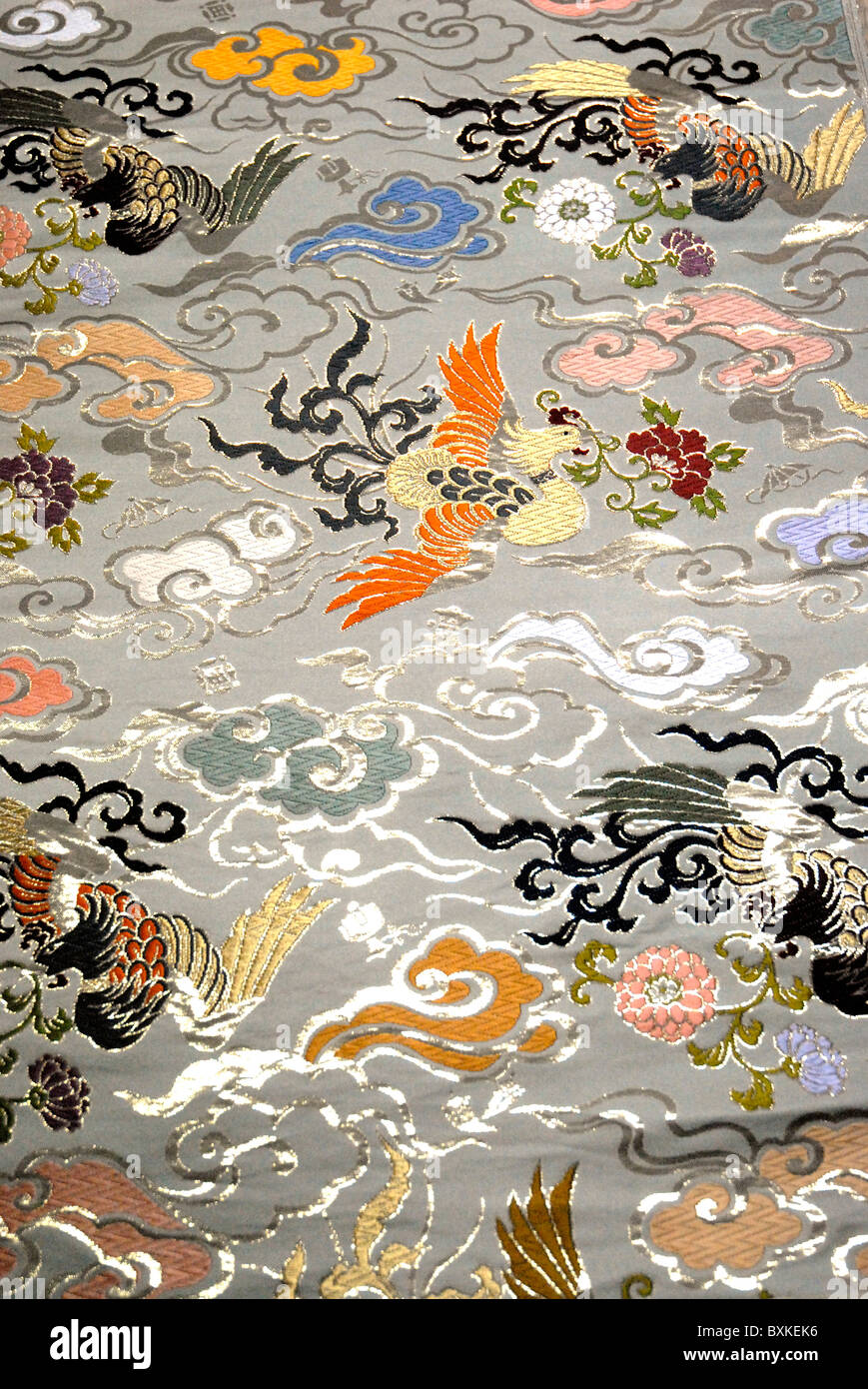 Traditional Nishijin Textile Weaving In Kyoto Japan Stock Photo - Alamy