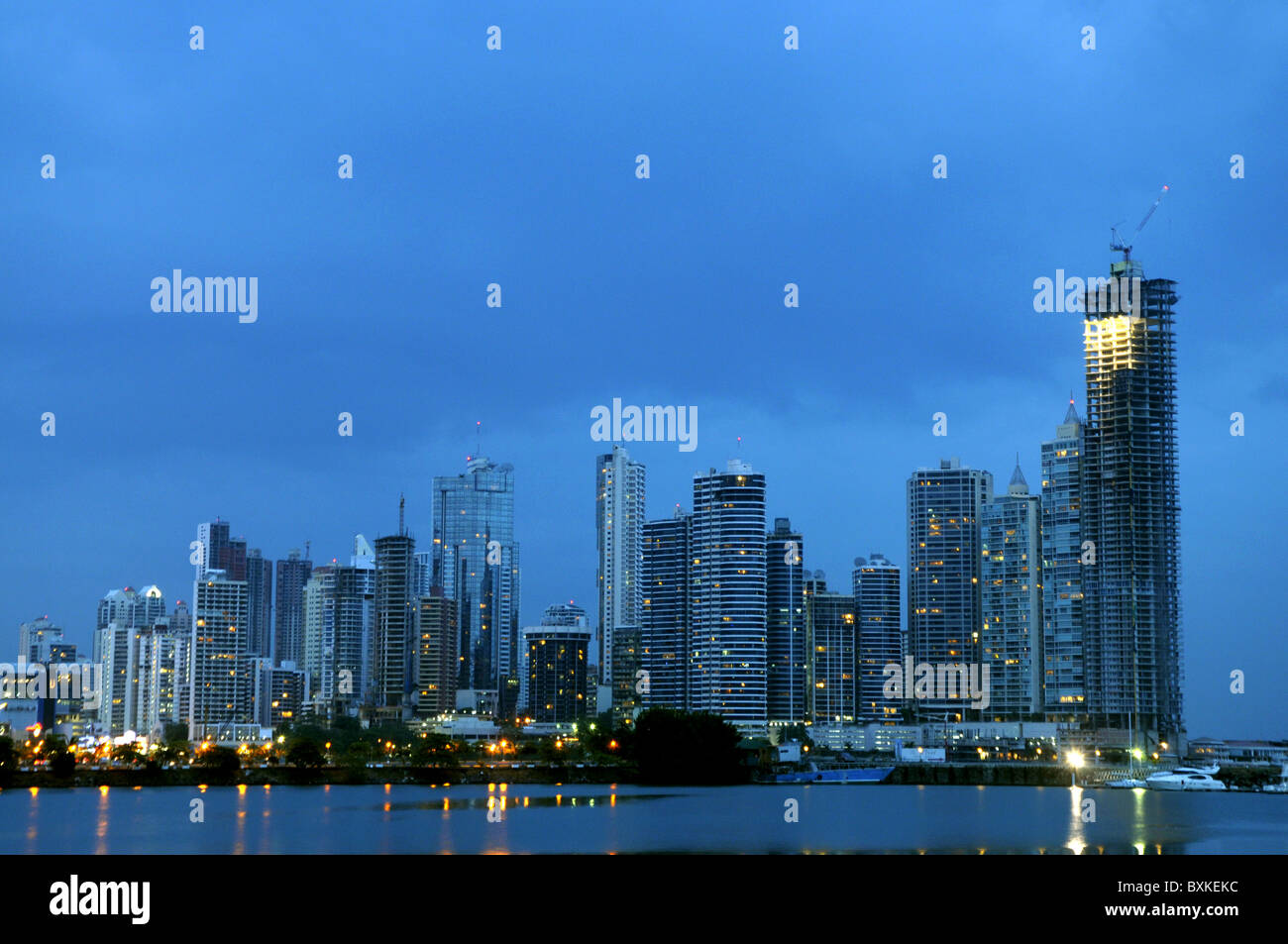 Night time panama city hi-res stock photography and images - Alamy