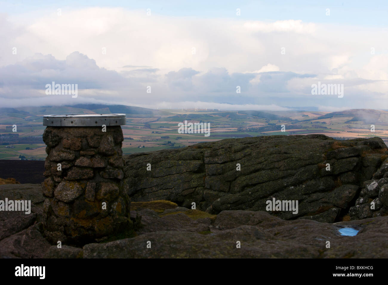 Bennachie Summit, Mither Tap Stock Photo - Alamy