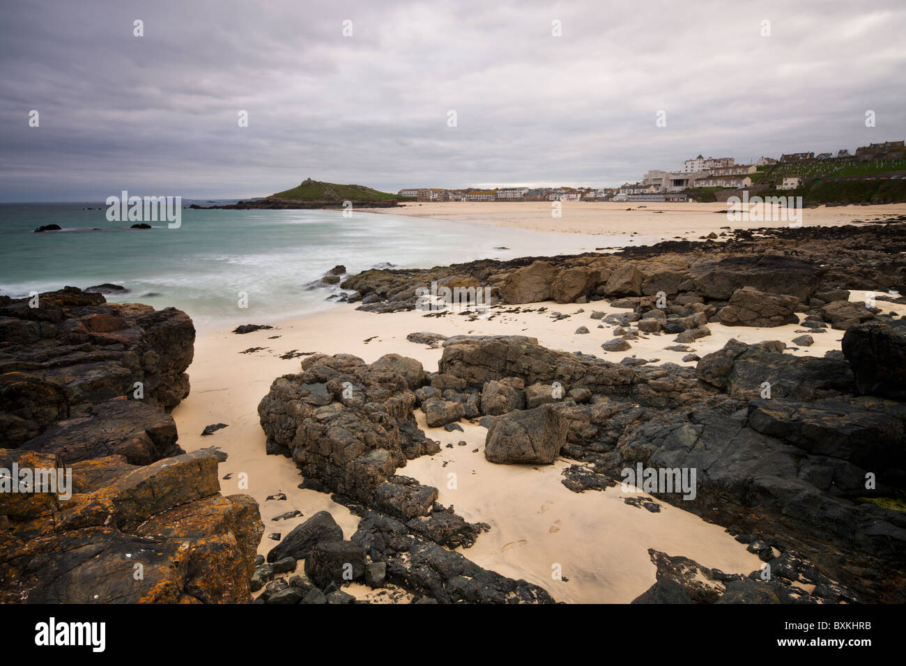 St ives porthmeor beach cornwall hi-res stock photography and images ...