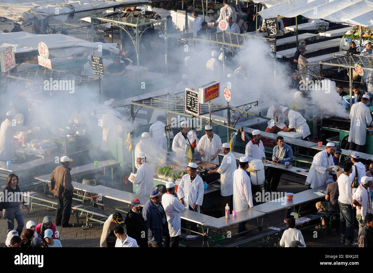 Busy food stalls in hi-res stock photography and images - Alamy