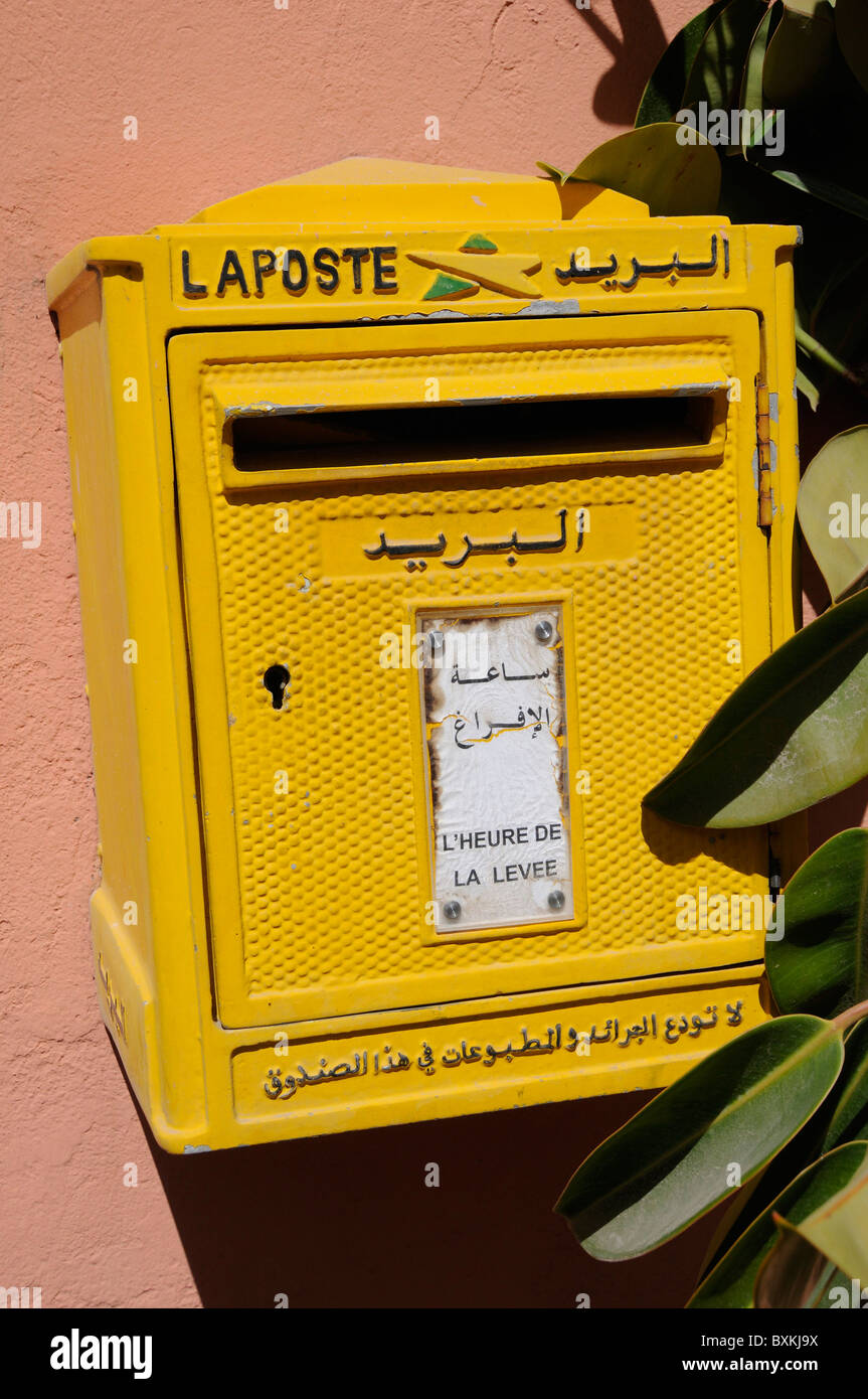 Public post box in Marrakech Stock Photo - Alamy