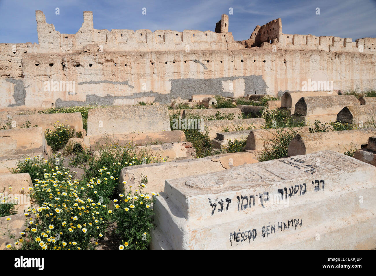 Graves and overview of the Miarra (Jewish cemetery) in the Jewish ...