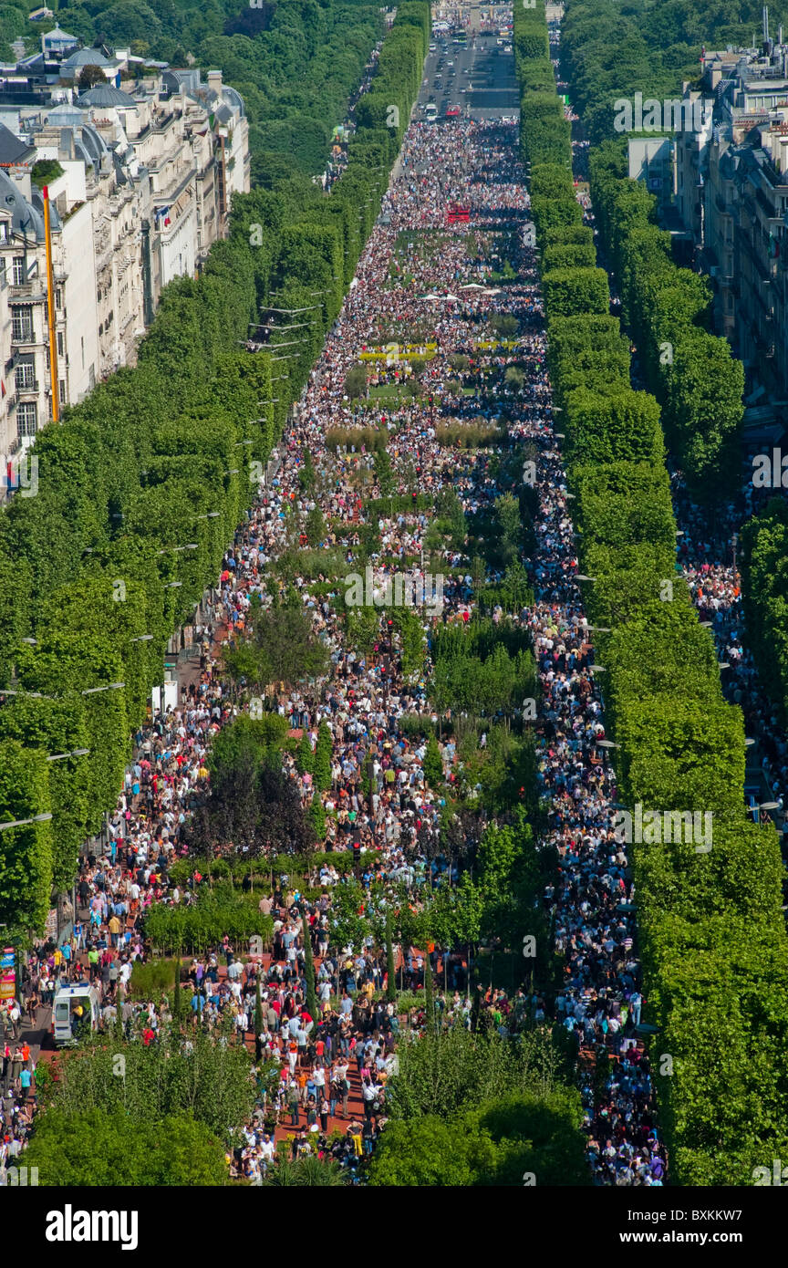 Paris, France, Champs-Elysees Garden Event, Farmer's Event; Overview ...