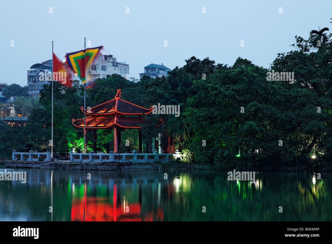 Jade mountain temple, Hoan Kiem Lake (Lake of the Returned Sword ...