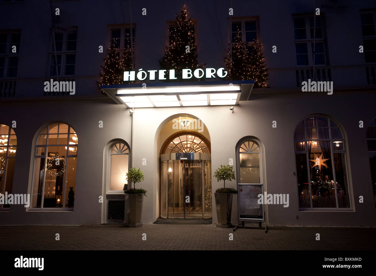 Hotel Borg situated in the center of Reykjavik, Iceland. Photo:Jeff ...