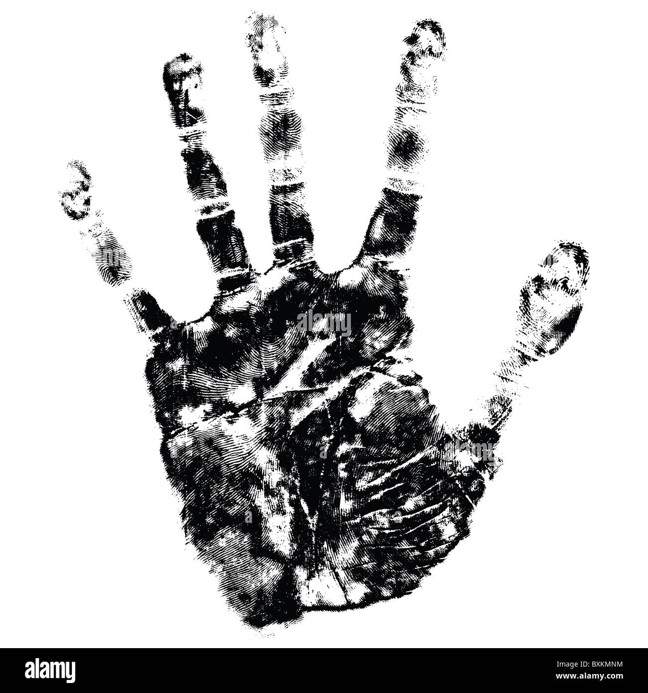 Handprint black Cut Out Stock Images & Pictures - Alamy