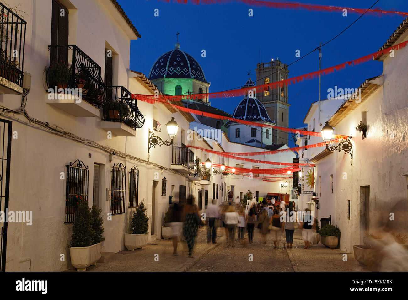 Nuestra Senora del Consuelo church, old town, Altea, Alicante, Spain ...