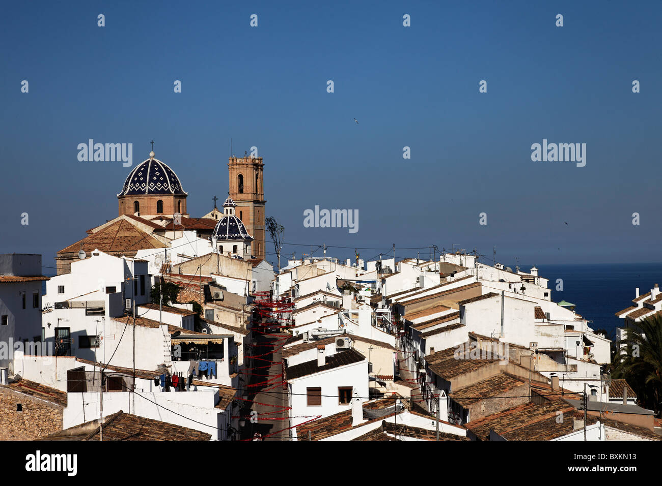 Nuestra Senora del Consuelo church, old town, Altea, Alicante, Spain ...