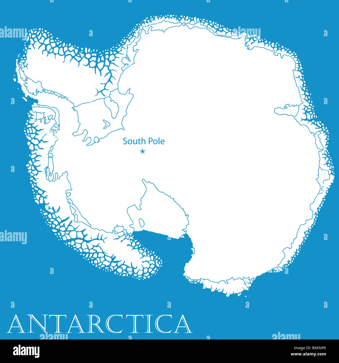 Antarctica map hi-res stock photography and images - Alamy