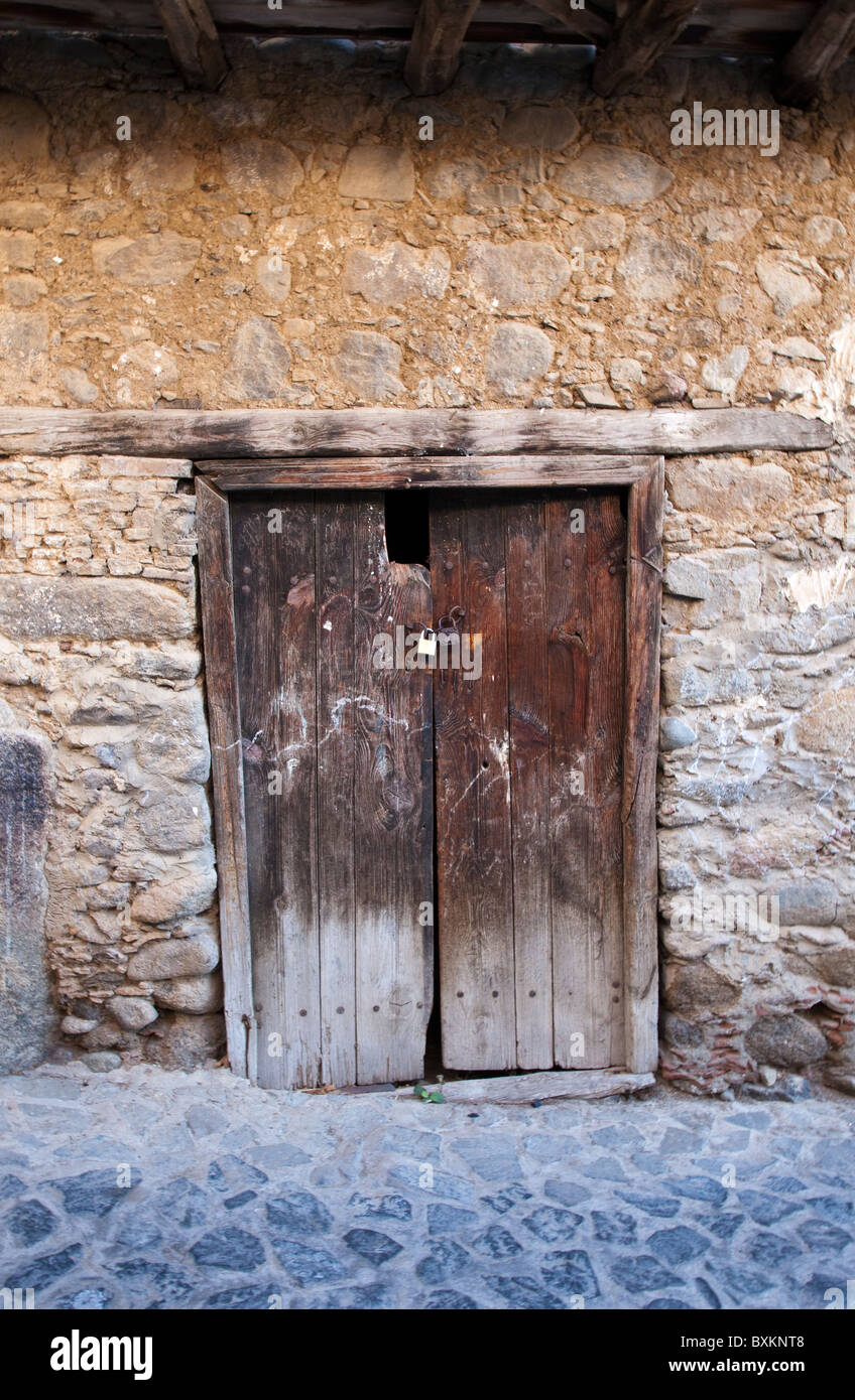 Old rotting wooden door Stock Photo - Alamy