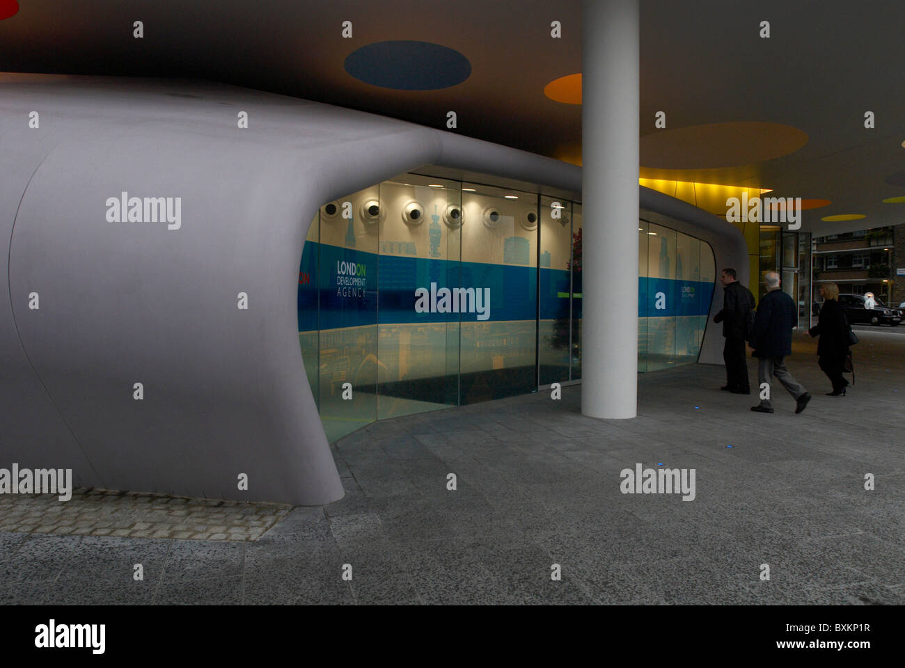 Entrance to the London Development Agency building Lambeth South London ...