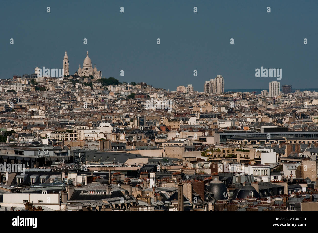 Paris, France, Cityscape, Overview Skyline (from Arc de Triomphe ...