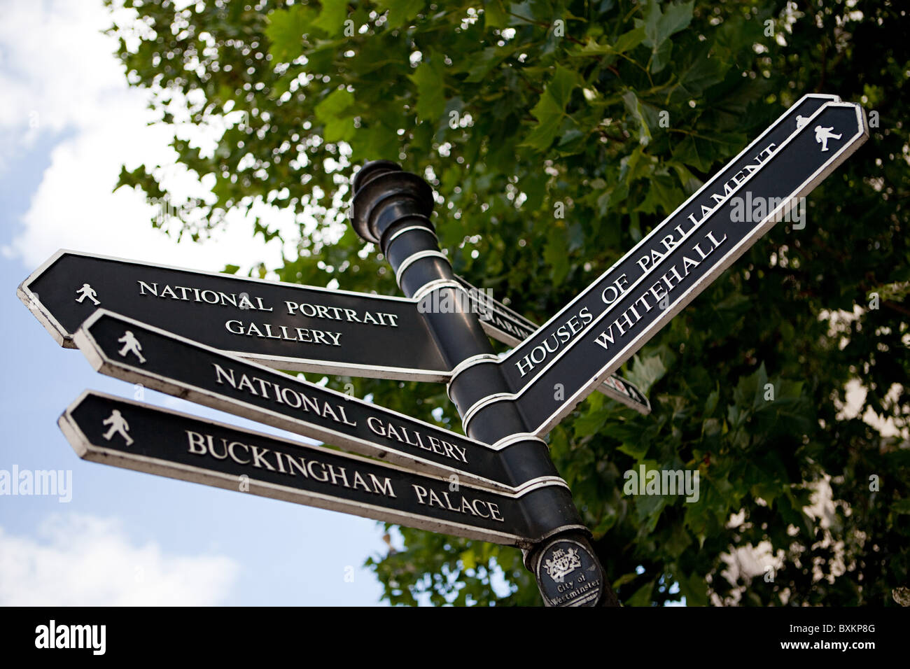 Signpost in London Stock Photo - Alamy