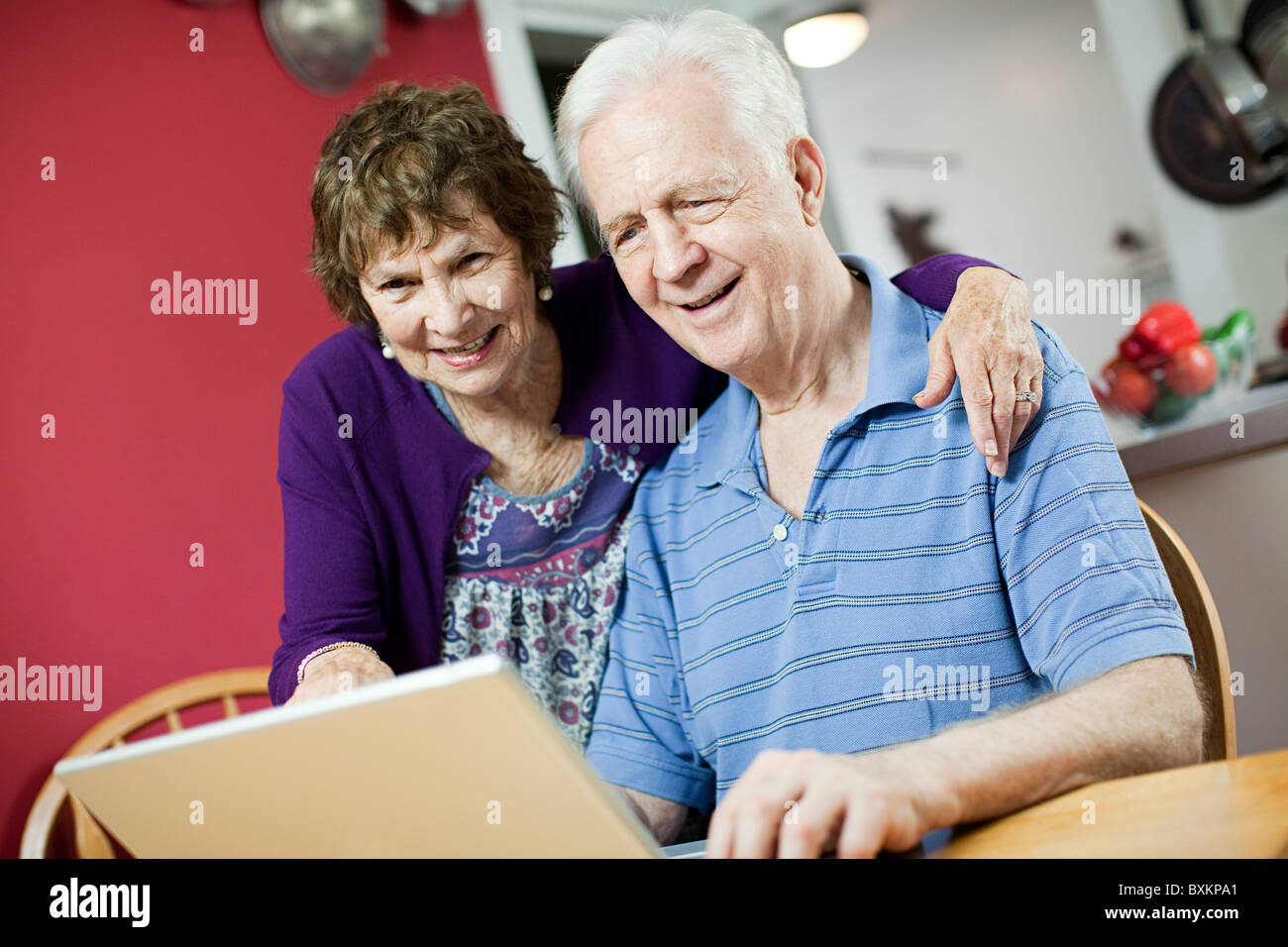 Senior couple using laptop Stock Photo - Alamy Senior couple using laptop Stock Photo - Alamy