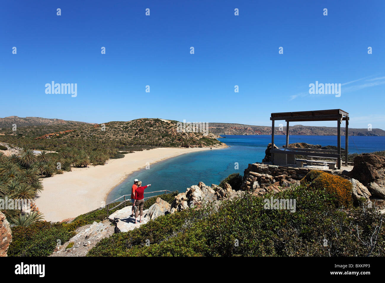 Palm beach of Vai (largest natural palm forest in Europe), Vai ...