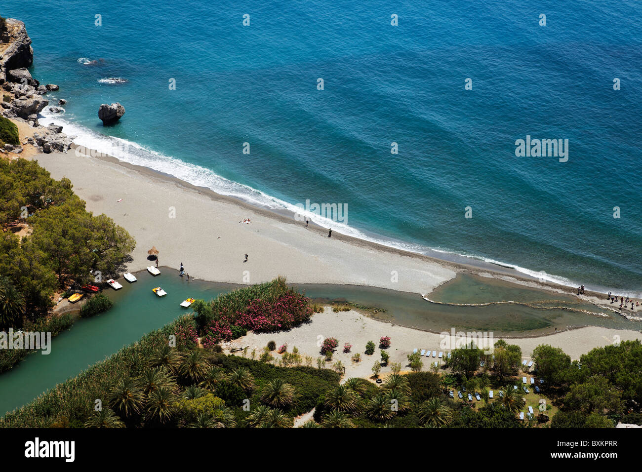Preveli beach finikas hi-res stock photography and images - Alamy