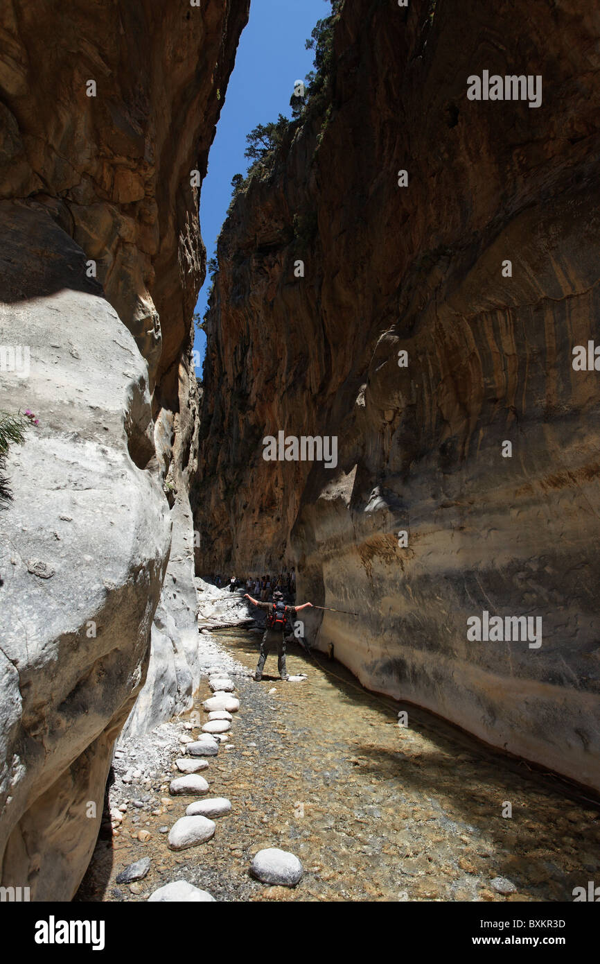 Iron Gate, Samaria Gorge, Chania Prefecture, Crete, Greece Stock Photo ...
