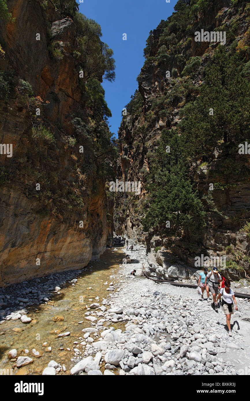 Iron Gate, Samaria Gorge, Chania Prefecture, Crete, Greece Stock Photo ...