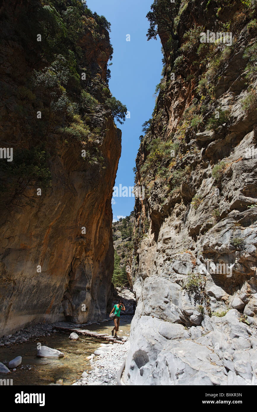 Iron Gate, Samaria Gorge, Chania Prefecture, Crete, Greece Stock Photo ...