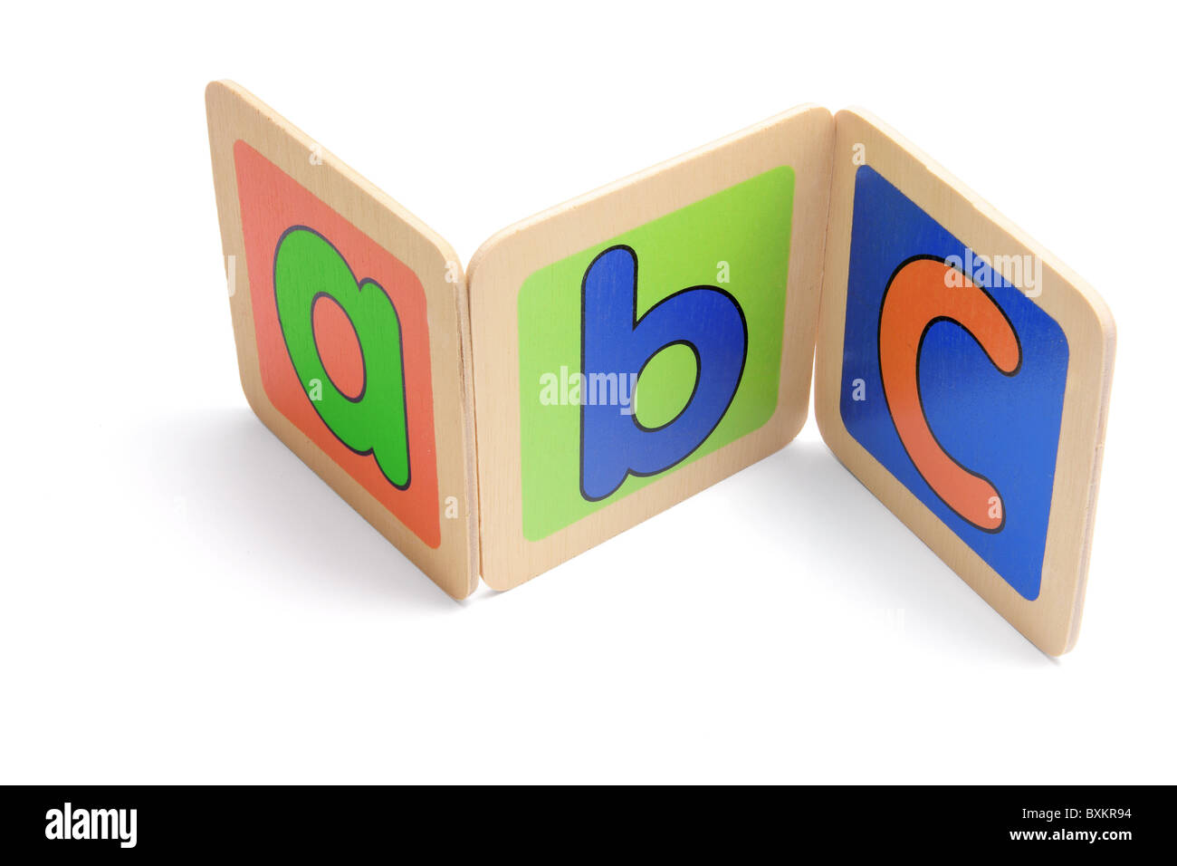 Wooden ABC Pieces Stock Photo - Alamy