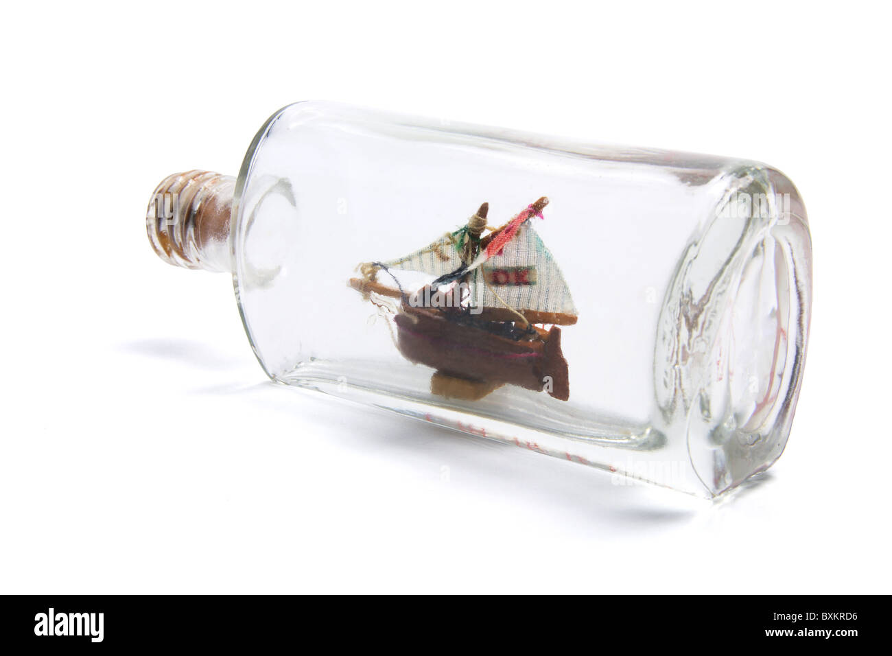 Ship in a Bottle Stock Photo - Alamy